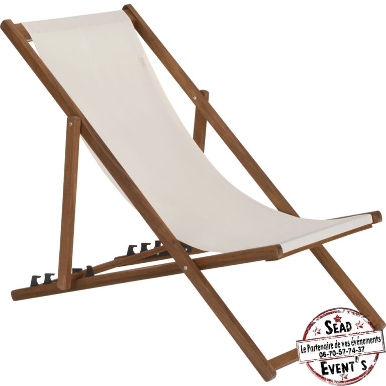 Location Chaise longue transat chilienne, Landes et Pyrénéens Atlantiques