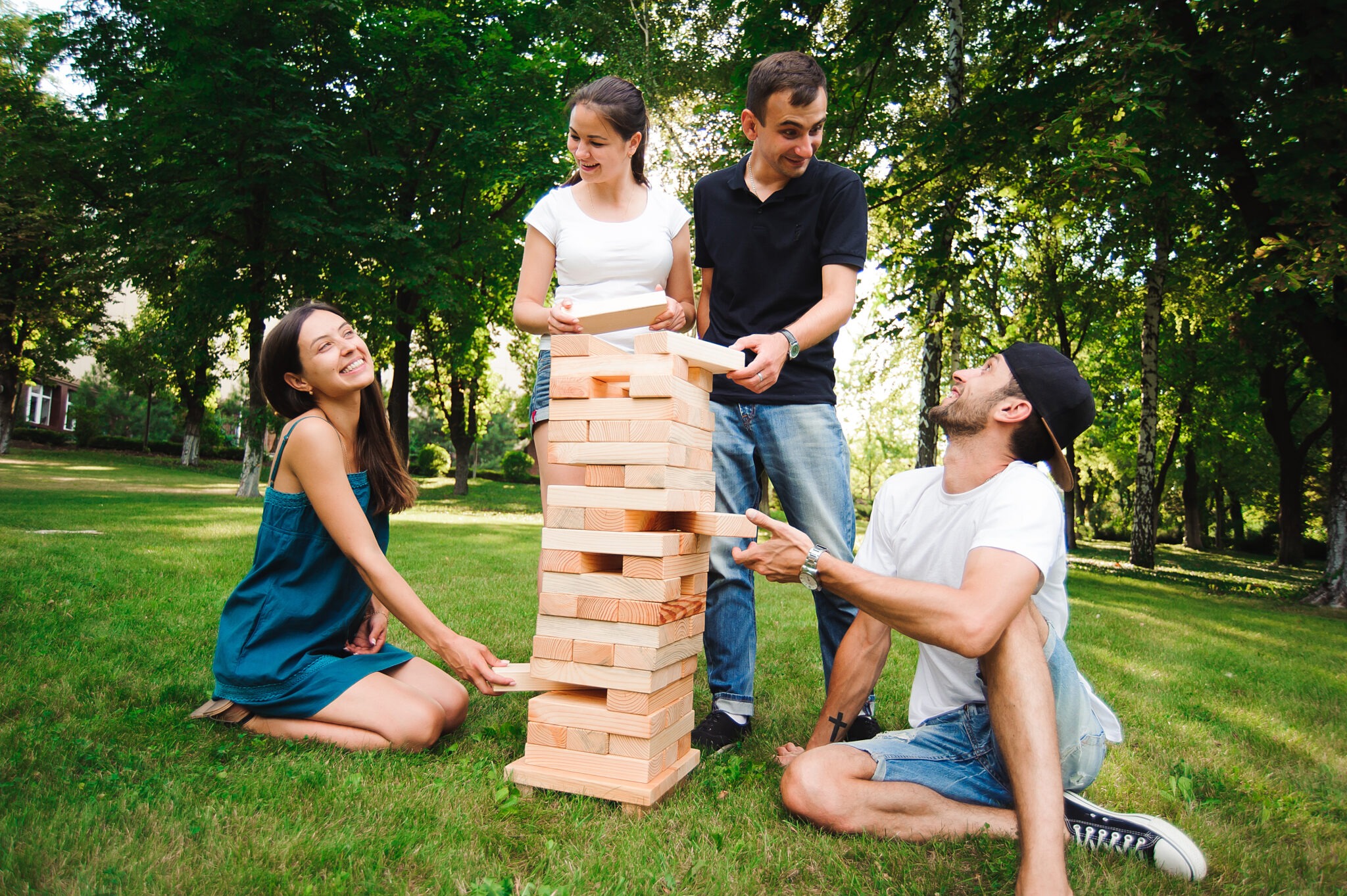 Location Jenga géant en bois, Landes et Pyrénées Atlantiques